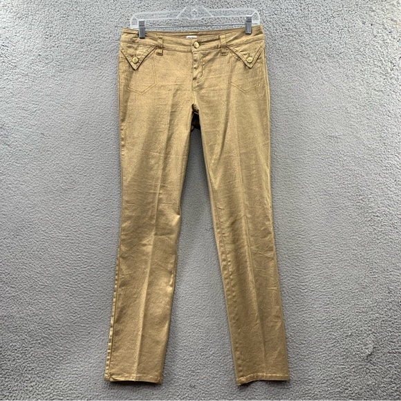 Cache | Pants & Jumpsuits | Cach Vtg Pants Size 6 Formal Party Gold ...
